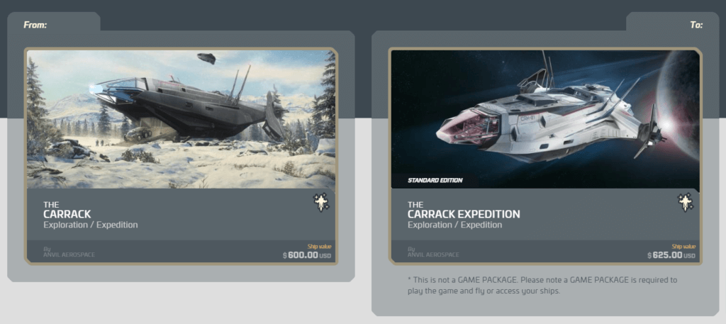 [CCU Upgrade] Anvil Carrack To Anvil Carrack Expedition Standard ...