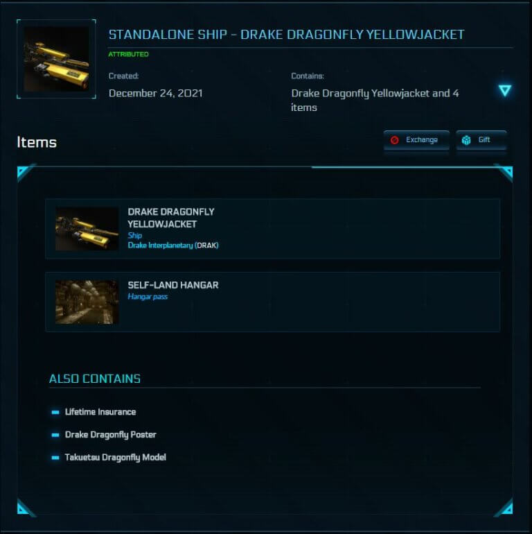 Drake Dragonfly Yellowjacket LTI | Starship24