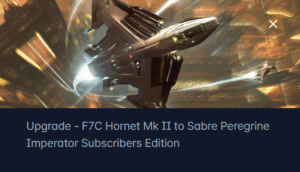 Anvil F7C Hornet Mk II To Aegis Sabre Peregrine Upgrade CCU | Starship24