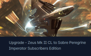 RSI Zeus Mk II CL To Aegis Sabre Peregrine Upgrade CCU | Starship24